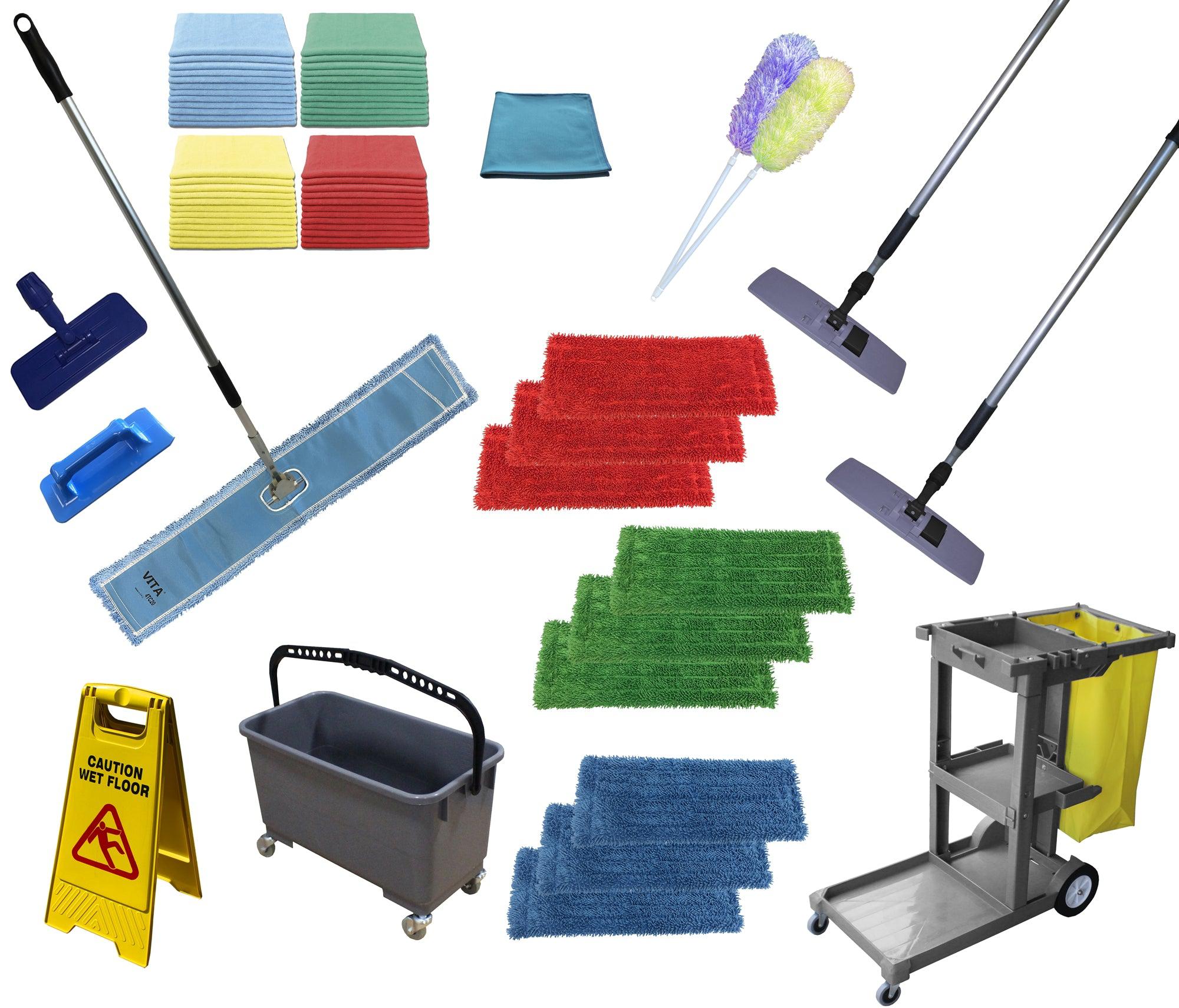 Anago Phoenix Kit: Premium Microfiber Pocket Mops and Dust Mops for Efficient Cleaning ...